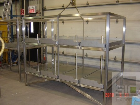 Stainless steel lab storage rack SIC25439 - SIC Experts