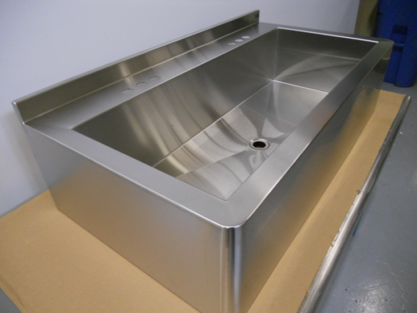 Wall mounted stainless steel sink SIC33195 - SIC Experts
