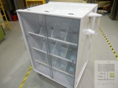 Polypropylene chemical transport cart SIC12883 - SIC Experts